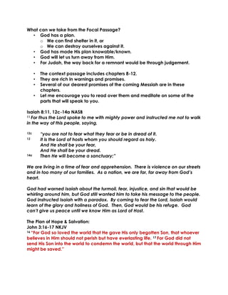 09-20-20, Isaiah 7;1-17 & 8;11 & 8;12c-14a, God Promises | PDF