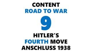 HISTORY IGCSE CONTENT - 20TH CENTURY OPTION - THE ROAD TO WW2 ...