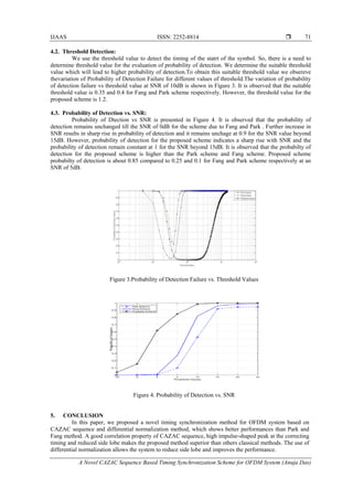 A Novel CAZAC Sequence Based Timing Synchronization Scheme for OFDM System | PDF