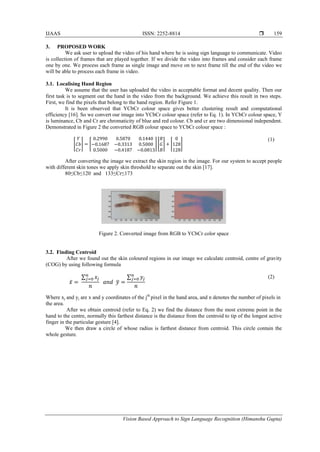 Vision Based Approach to Sign Language Recognition | PDF