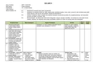 09. silabus prakarya kelas 8 (6 kolom) iguru31.blogspot.com