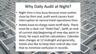 09. Basic Hotel's Night Audit Process by Dino Leonandri | PPTX