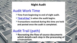 09. Basic Hotel's Night Audit Process by Dino Leonandri | PPTX