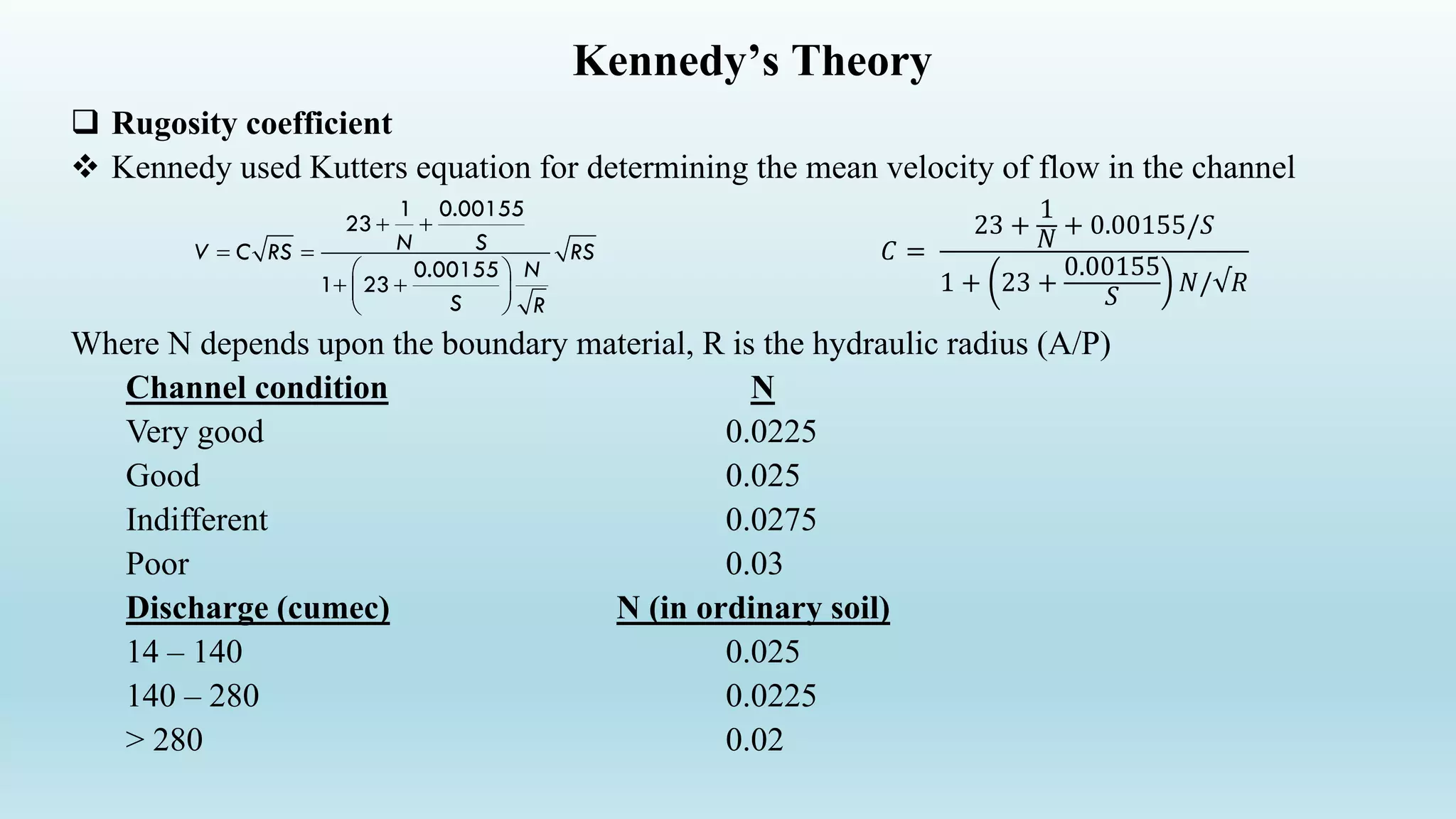 09. Silt Theories [Kennedy's Theory].pdf