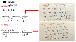A Lecture on Nodal and mesh analysis with examples | PPTX