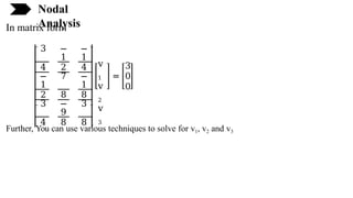 A Lecture on Nodal and mesh analysis with examples | PPTX