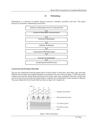 Waste Water Treatment by Using Reed Bed System | PDF