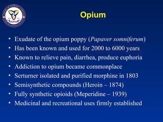 opiods agonists and antagonists- uses,adverseeffects | PPT