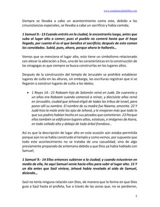 09.- 1 Samuel 9 Dios elige rey para Israel. Por Humberto Rendonpdf | PDF
