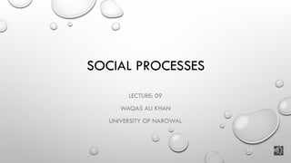 09. social Processes and how people behave in society | PPTX