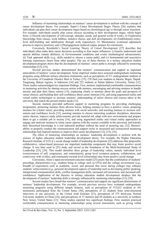 Mentoring relationships as an enhancer of mentees’ success | PDF