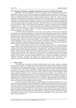 Mentoring relationships as an enhancer of mentees’ success | PDF