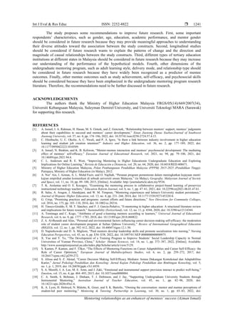 Mentoring relationships as an enhancer of mentees’ success | PDF