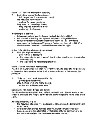 09-27-20, Isaiah 23;1-18, God Reigns | PDF | Christianity | Religion ...