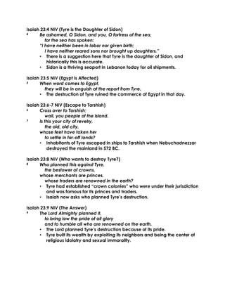 09-27-20, Isaiah 23;1-18, God Reigns | PDF | Christianity | Religion ...