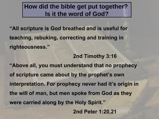 Got Questions: The Bible, The Word of God | PPT | Christianity ...