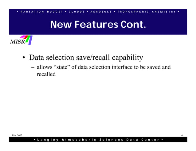 misr_view 4.0: A Tool for Visualizing MISR data | PDF