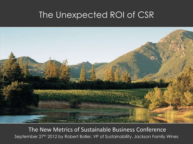 robert boller - the roi of csr | PPT