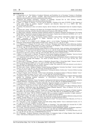 Beat the cheat: tendencies of academic misconduct and teachers ...