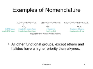 09 - Alkynes - Wade 7th | PPT