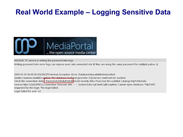 09 application security fundamentals - part 2 - security mechanisms - logging