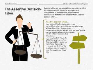 Assertive Roles at Work | PPT