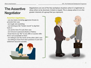 Assertive Roles at Work | PPT