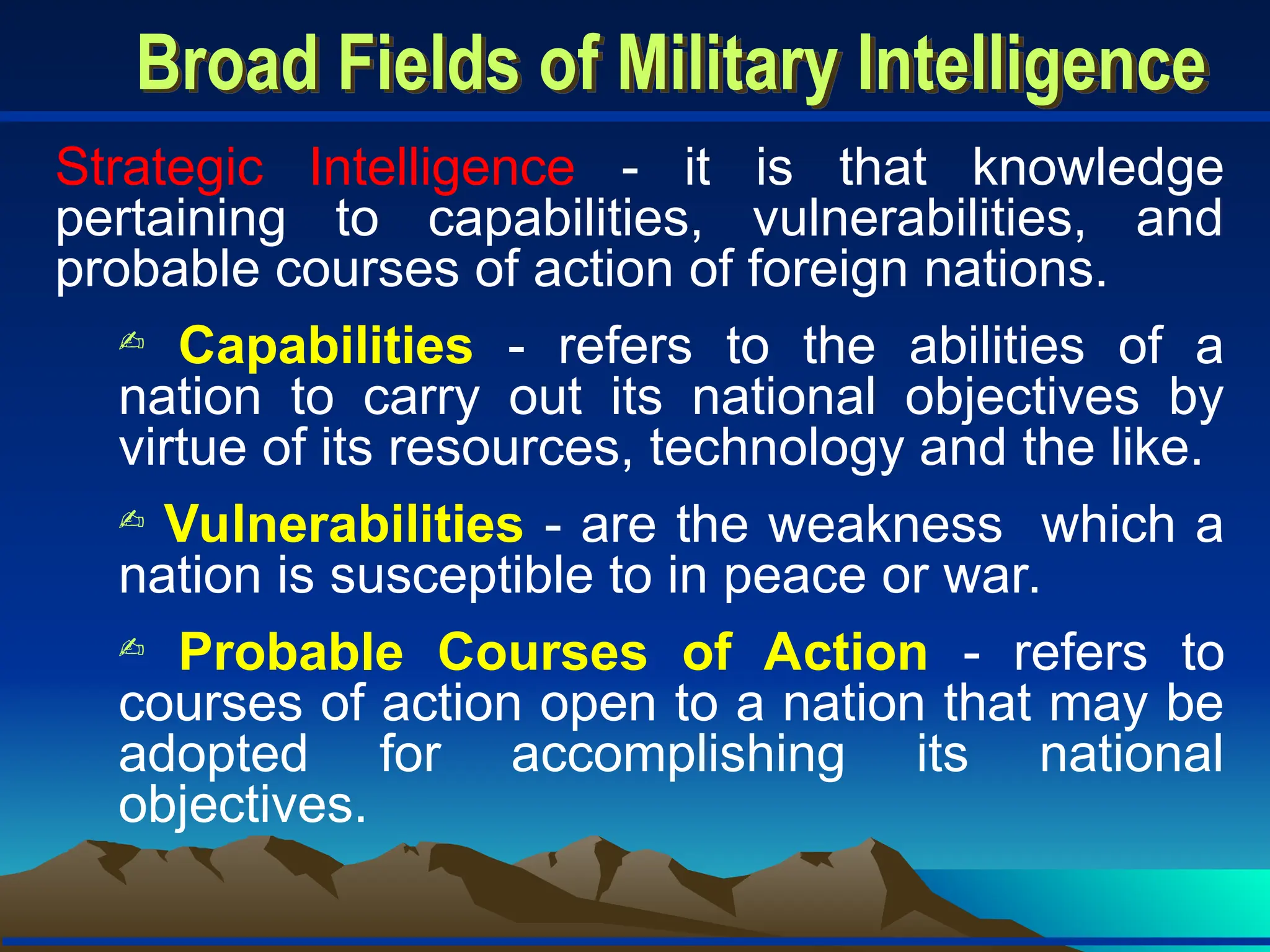 Module 09 - Basic Intellige.ppt ROTC students | PPT