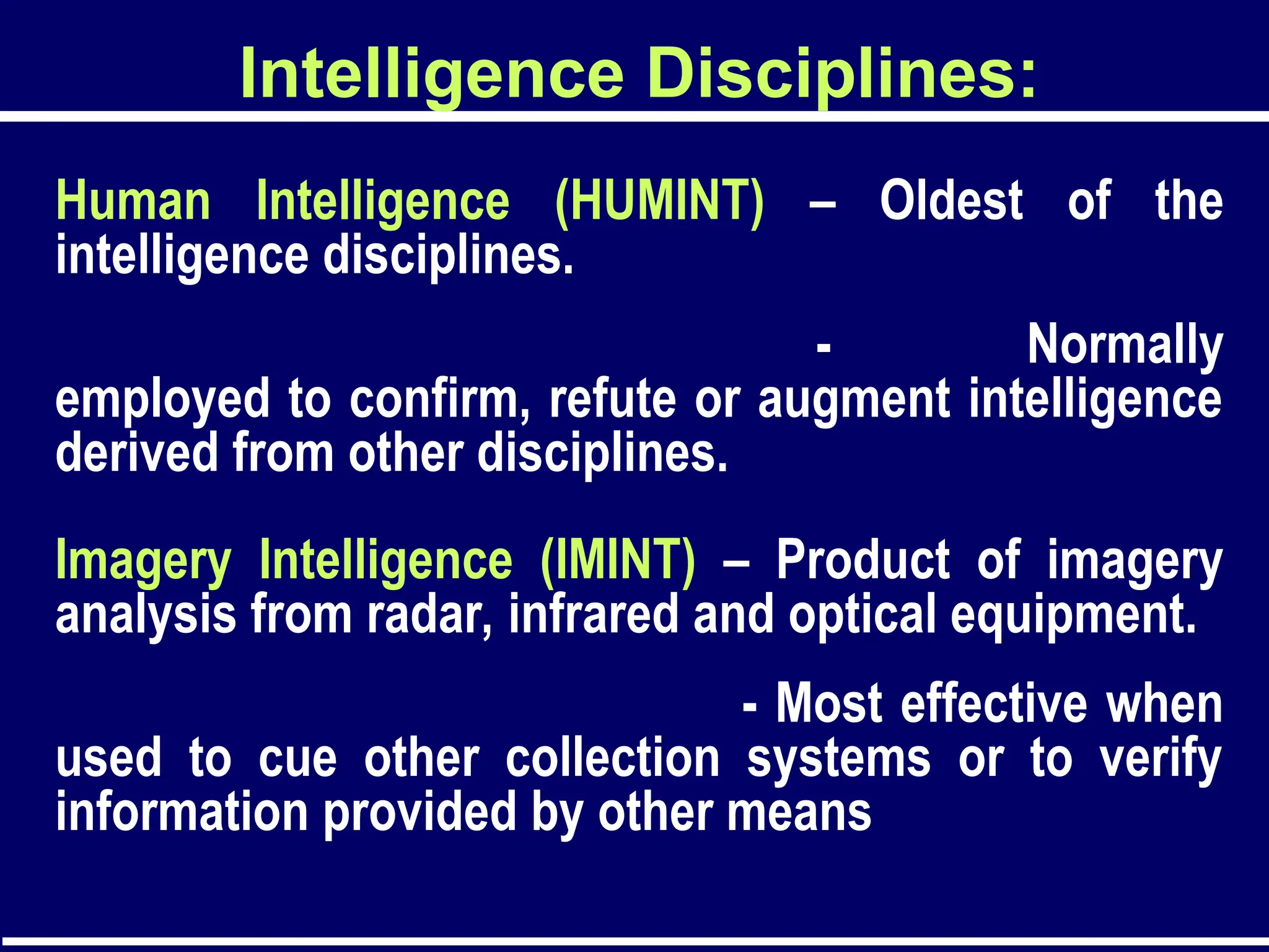 Module 09 - Basic Intellige.ppt ROTC students | PPT