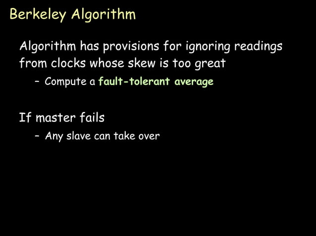 Clock Synchronization Distributed Computing Ppt