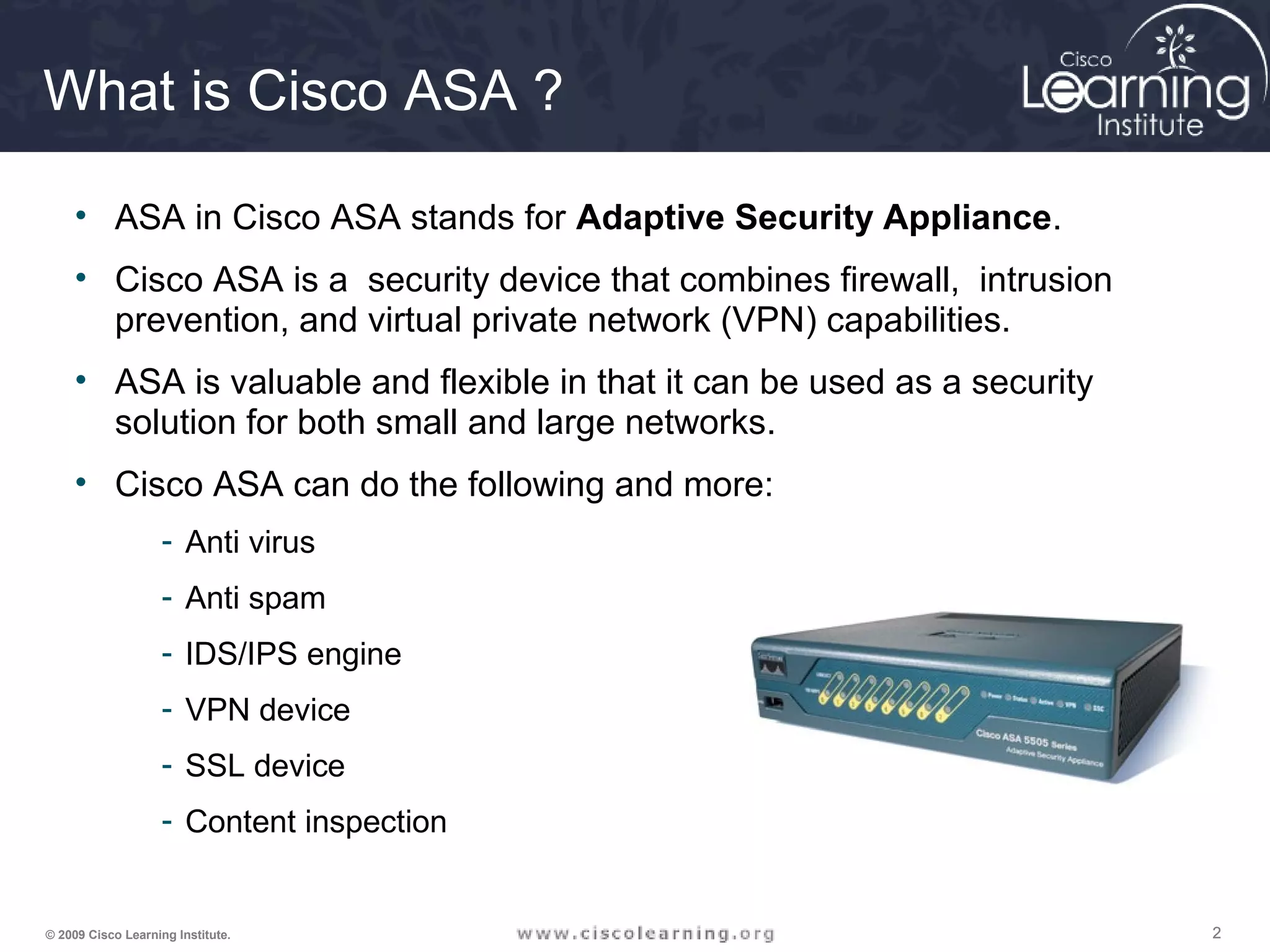 CCNA Security 010-configuring cisco asa | PPT