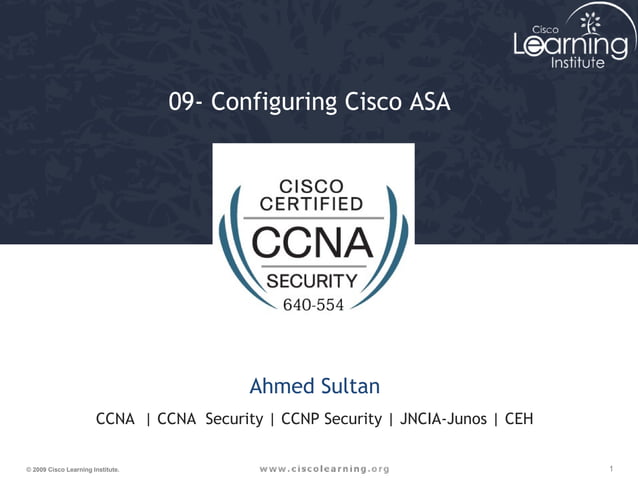 CCNA Security 010-configuring cisco asa | PPT