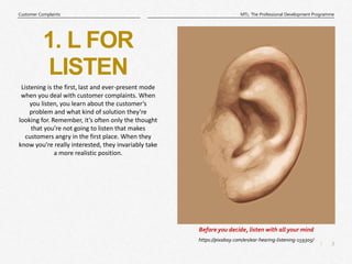 Customer Complaints | PPTX