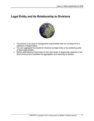 09 define legal entities for hcm | PDF