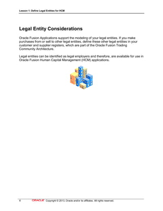 09 define legal entities for hcm | PDF