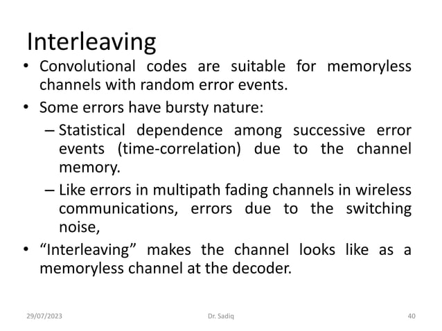 09-Digital Communication_Channel_Coding.pptx | Programming Languages | Computing