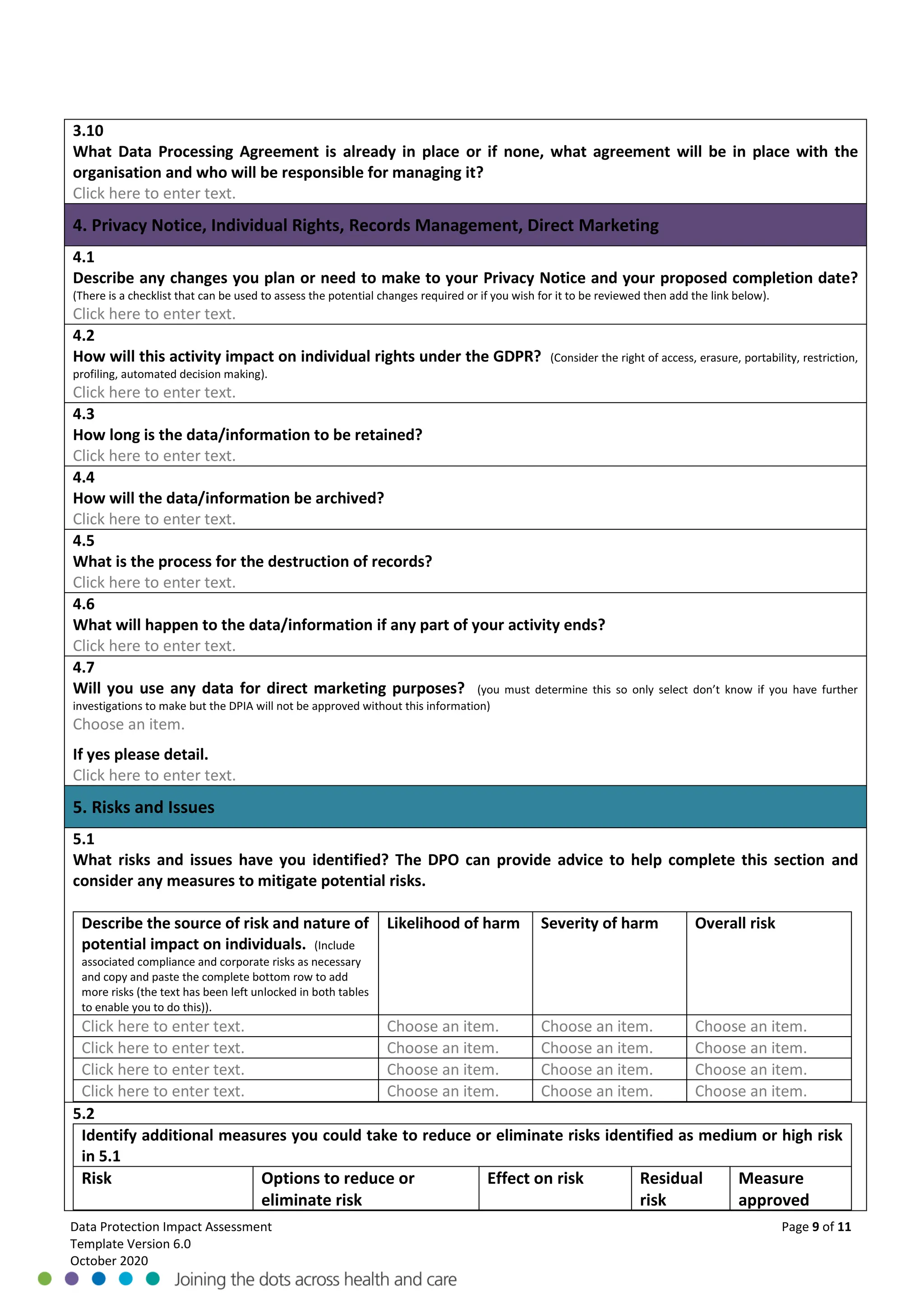DPIA-Data Protection Impact Assessment for Companies | PDF