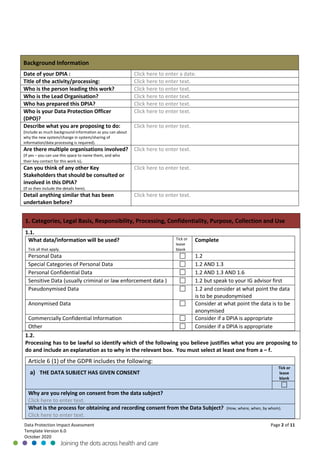 DPIA-Data Protection Impact Assessment for Companies | PDF