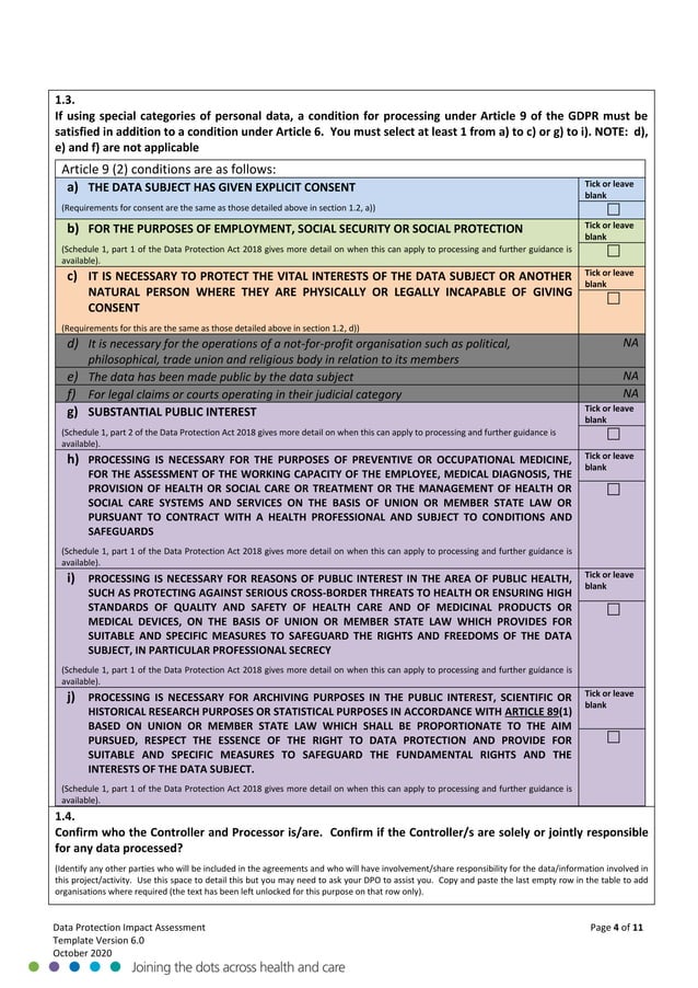 DPIA-Data Protection Impact Assessment for Companies | PDF