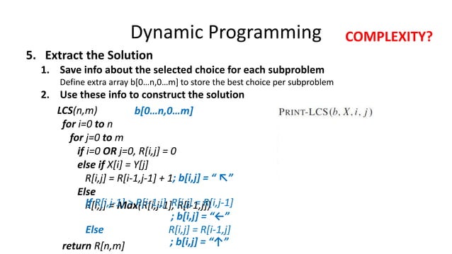 Annotaed slides for dynamic programming algorithm | PPTX Annotaed slides for dynamic programming algorithm | PPTX