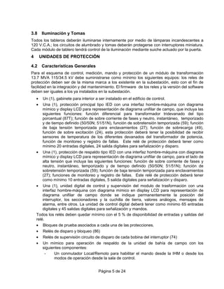 especificaciones tecnicas de tableros de control | PDF