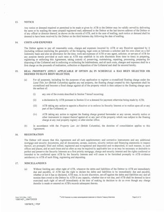 09 - Exhibit I - ATB_-_Chinook_-_General_Security_Agreement_-_CPI_-_CPI ...