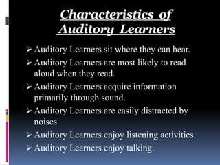 Learning Style | PPTX | Education