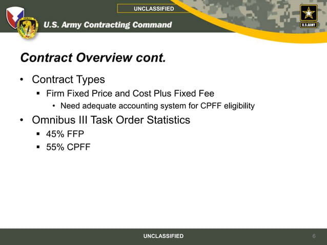 COBRA/Omnibus 4 Industry Day 2016- OMNIBUS IV CONTRACT OVERVIEW | PPTX ...