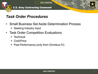 COBRA/Omnibus 4 Industry Day 2016- OMNIBUS IV CONTRACT OVERVIEW | PPTX ...