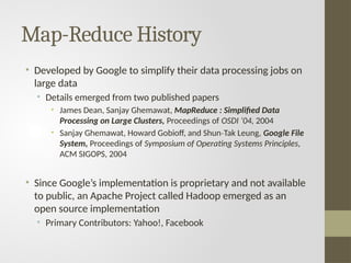 Hadoop and MapReduce Introductort presentation | PPTX