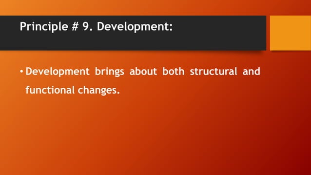 Principles of Human Development | PPTX