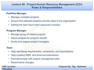 PMP Preparation - 09 Human Resource Management | PPT