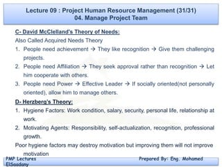 PMP Preparation - 09 Human Resource Management | PPT