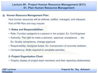 PMP Preparation - 09 Human Resource Management | PPT